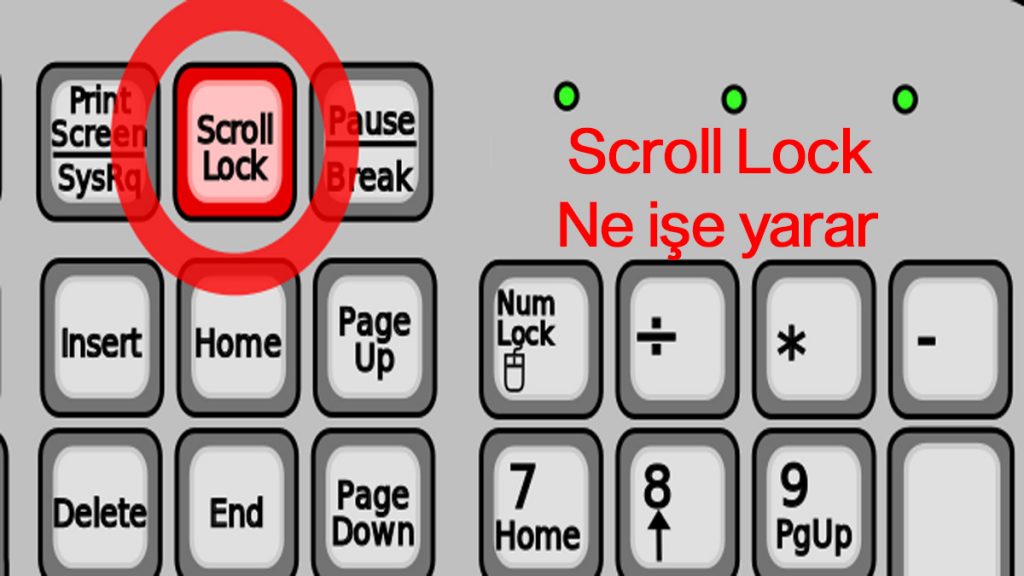 Scroll Lock Ne İşe Yarar? - Scroll Lock Tuşu Nedir? | Bildirimlerim